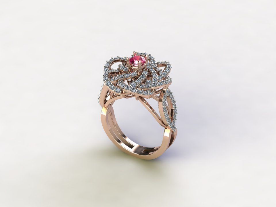 R207 solitaire ring cad file new design free 3D model | CGTrader