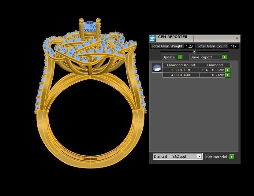 R207 solitaire ring cad file new design free 3D model | CGTrader