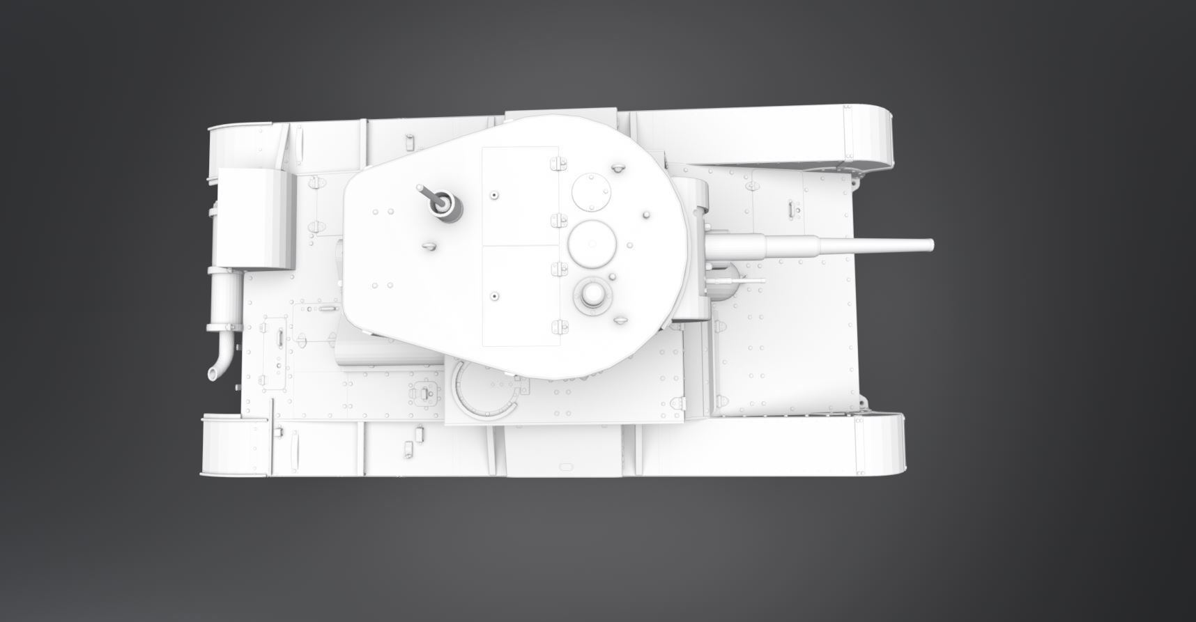 T26 tank scale model 3D model 3D printable | CGTrader