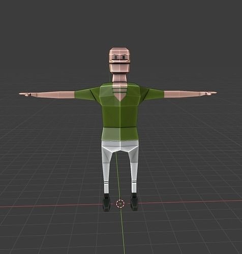 Super LowPoly Rigged Character free VR / AR / low-poly 3D model rigged ...
