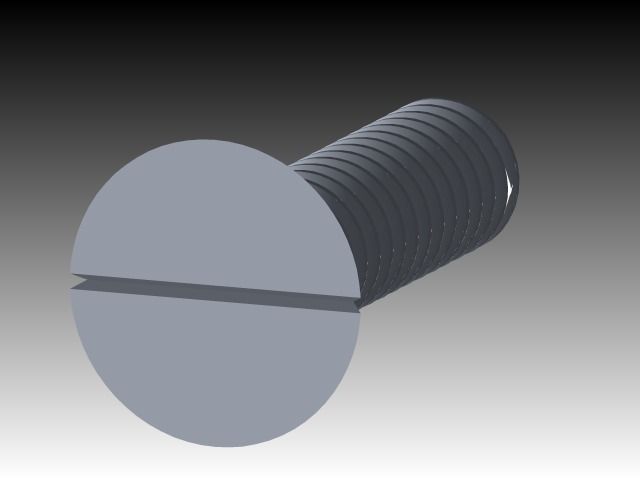 Screw free 3D model | CGTrader