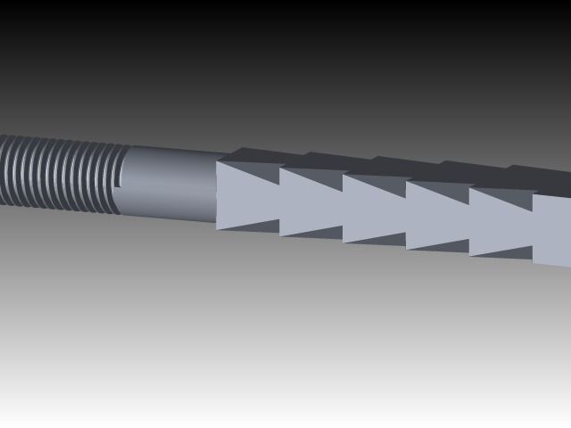 Rag foundation bolt free 3D model | CGTrader