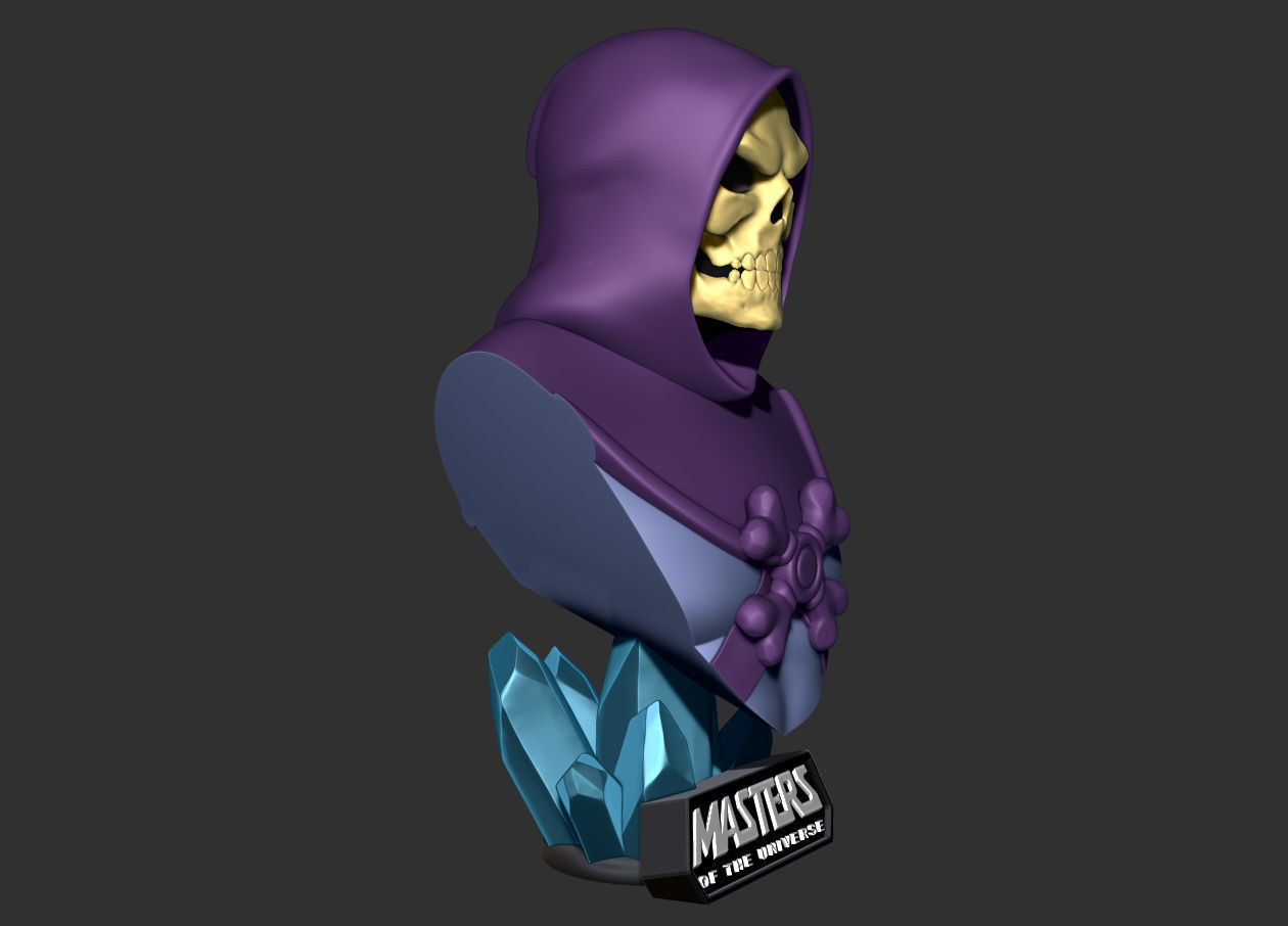 Skeletor - MOTU Bust 3D model 3D printable | CGTrader