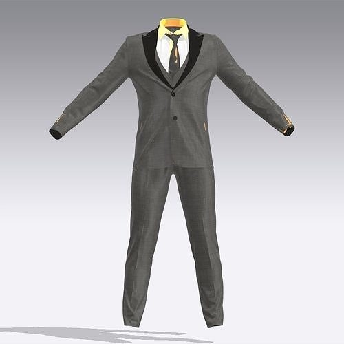 Men Suit 3D model | CGTrader