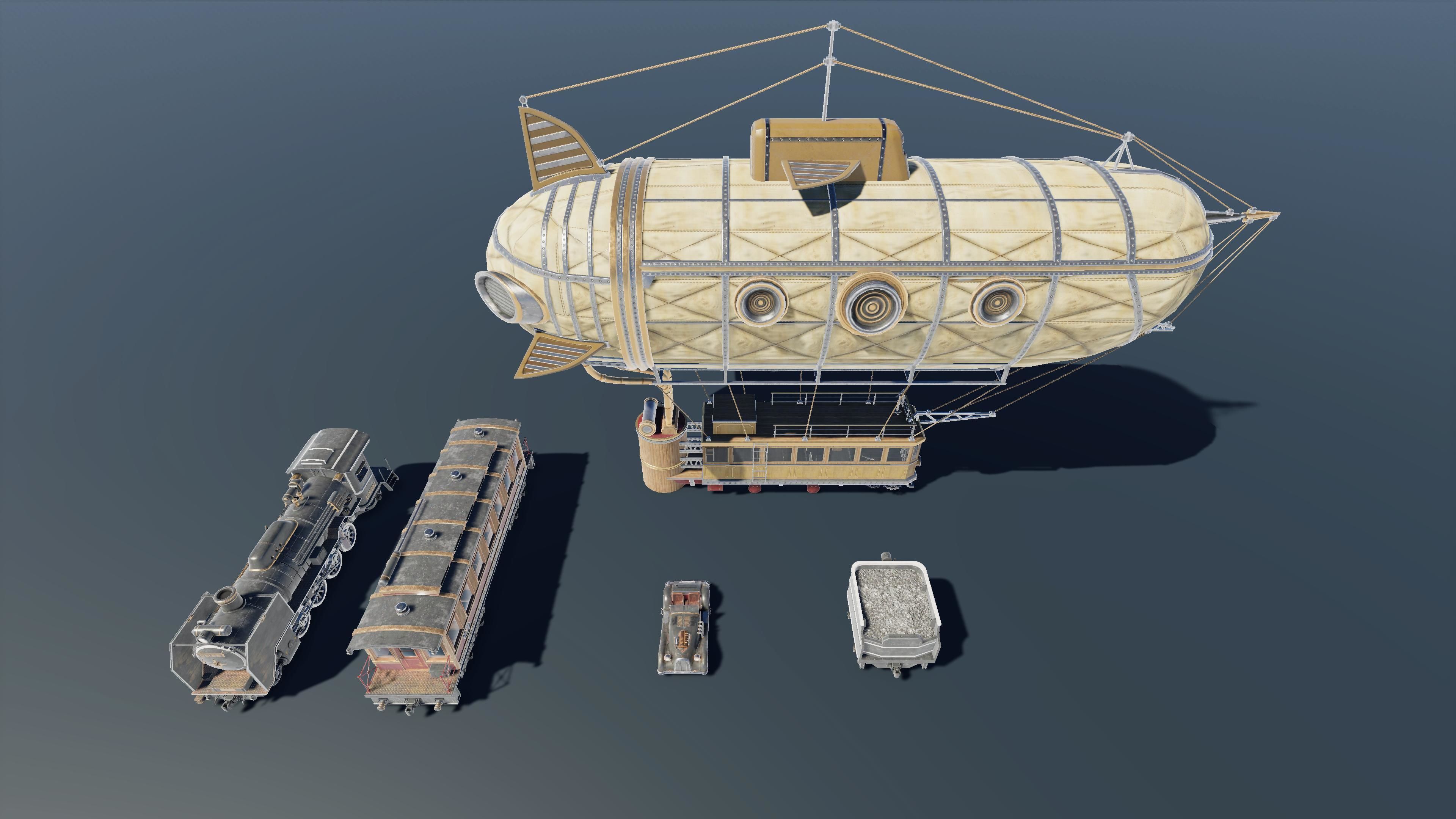 3D model Steampunk City VR / AR / low-poly | CGTrader