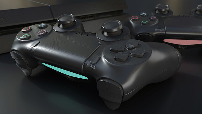 Sony PlayStation PS4 Controller 3D model | CGTrader