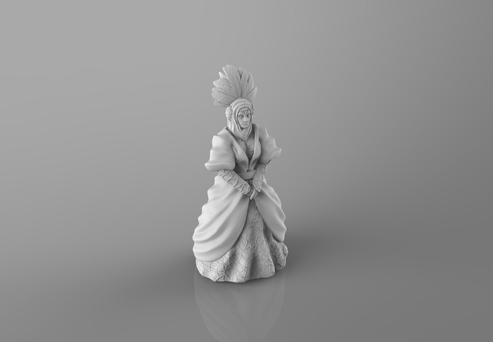 Black Queen 3D model 3D printable | CGTrader