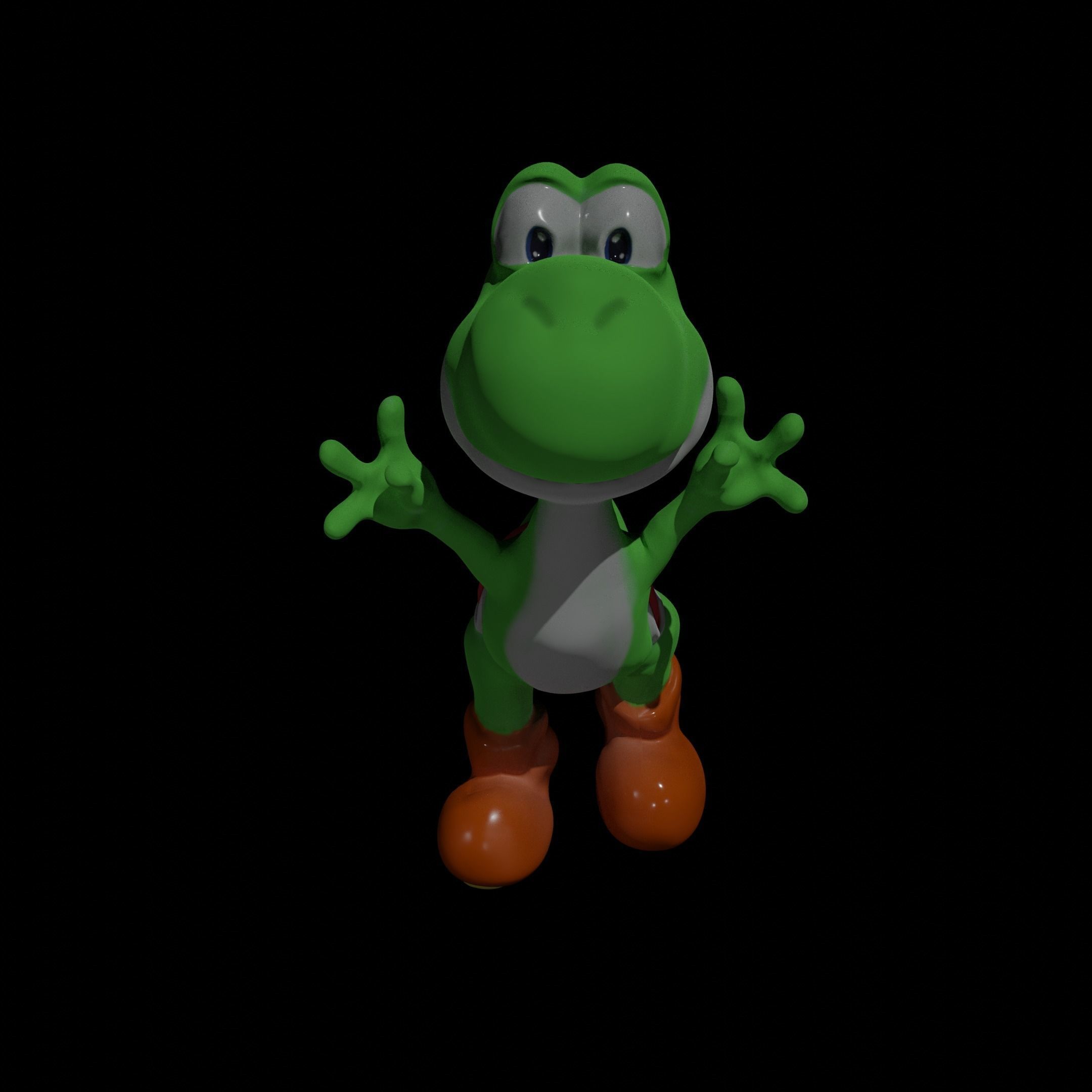 Yoshi High and Low Poly Models free VR / AR / low-poly 3D model | CGTrader