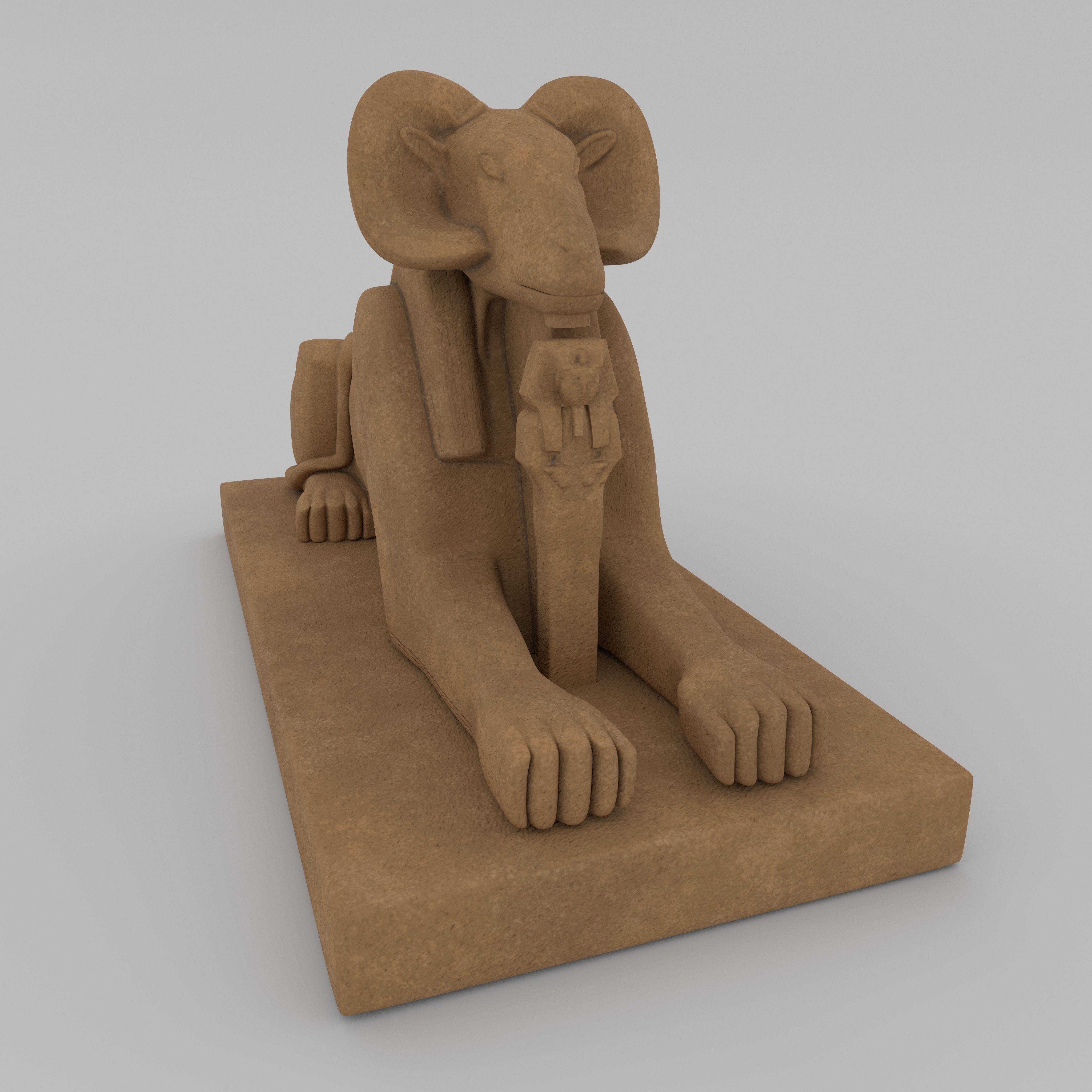 Sphinx Ram 3D model | CGTrader