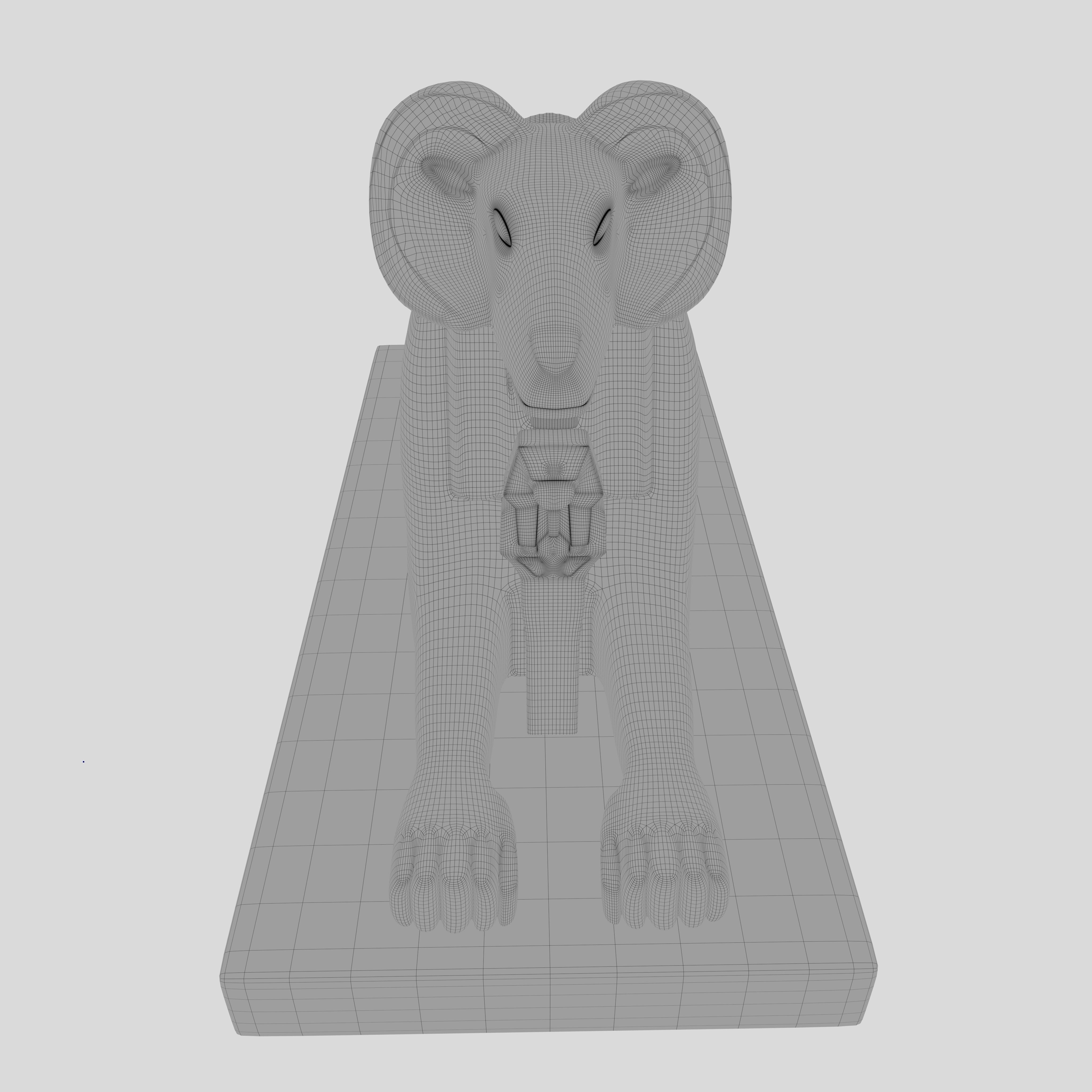 Sphinx Ram 3D model | CGTrader