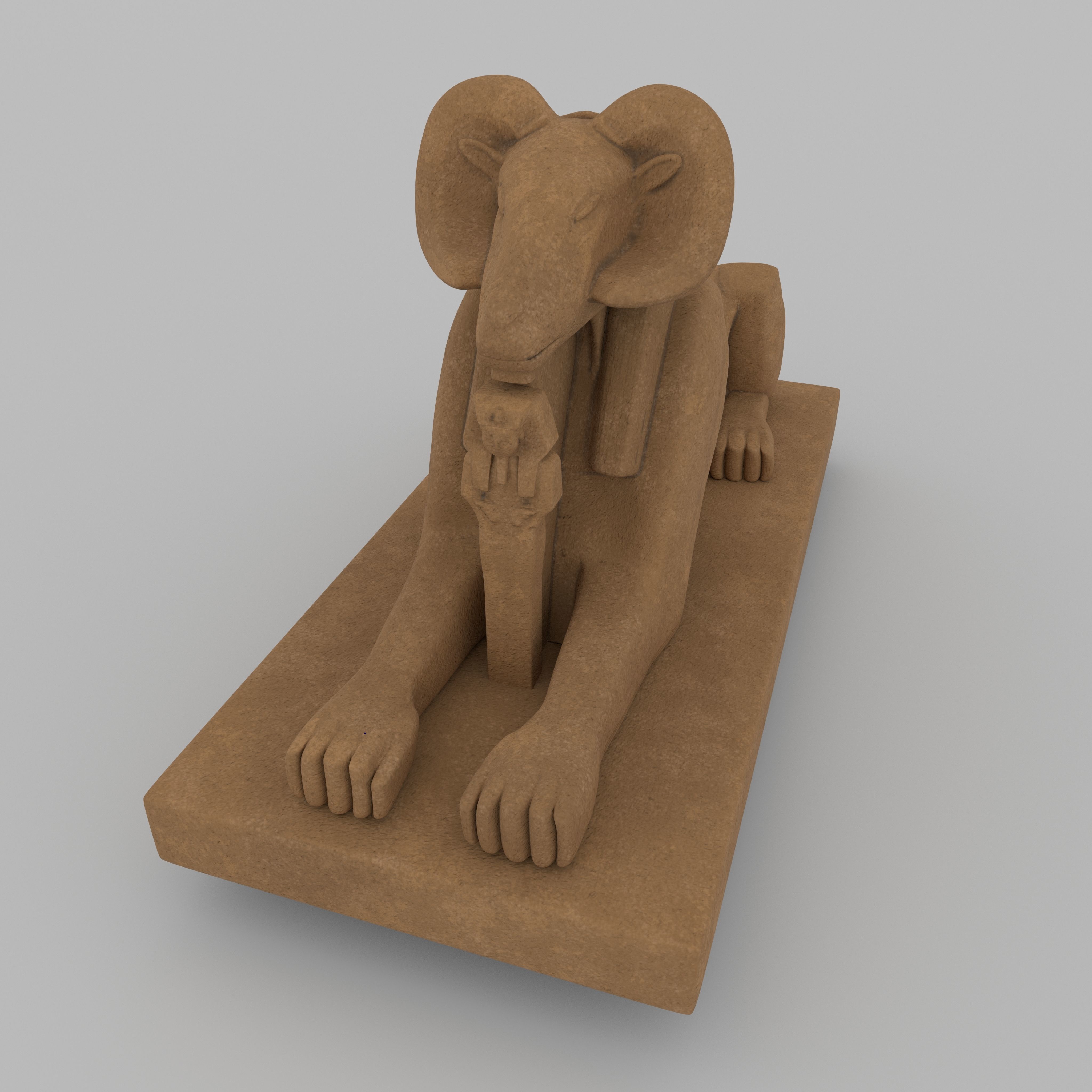 Sphinx Ram 3D model | CGTrader