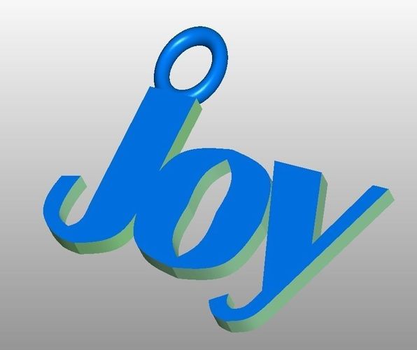Joy Key Ring free 3D model | CGTrader