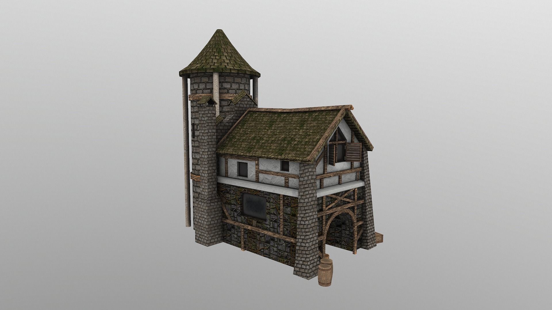 3D model Medieval Warehouse VR / AR / low-poly | CGTrader