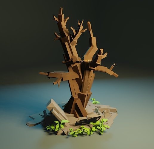 Cubic Tree free VR / AR / low-poly 3D model | CGTrader