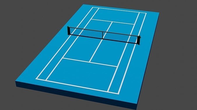 Tennis Court 3D model animated rigged | CGTrader