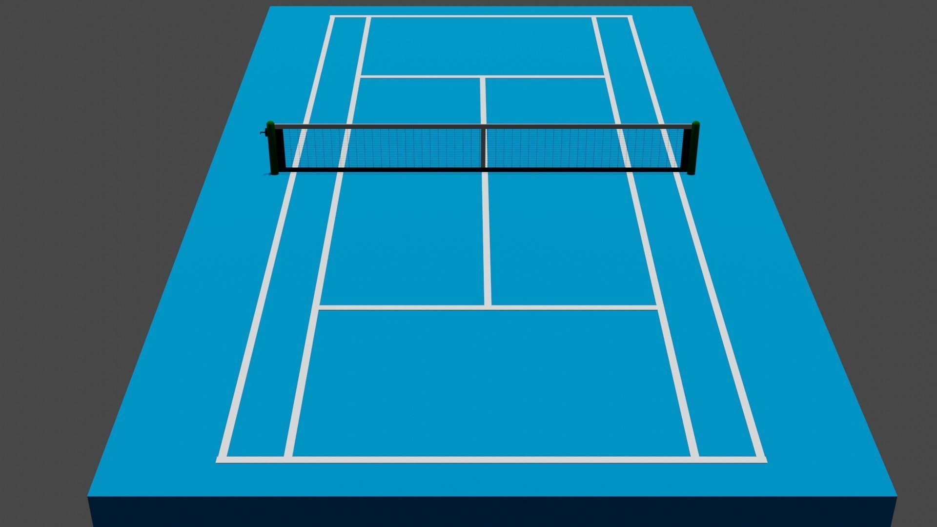 Tennis Court 3D model animated rigged | CGTrader
