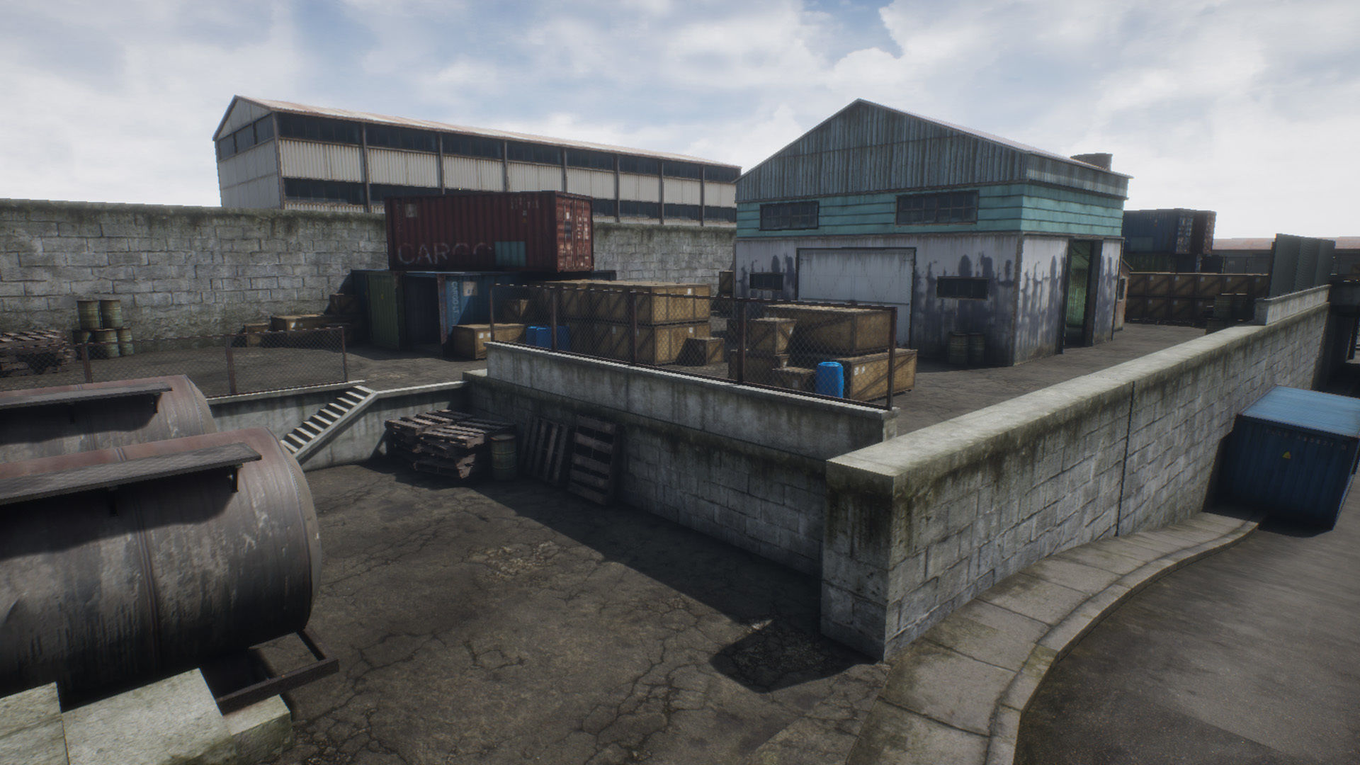 3D model FPS Mobile Game Map v2 with assets VR / AR / low-poly | CGTrader