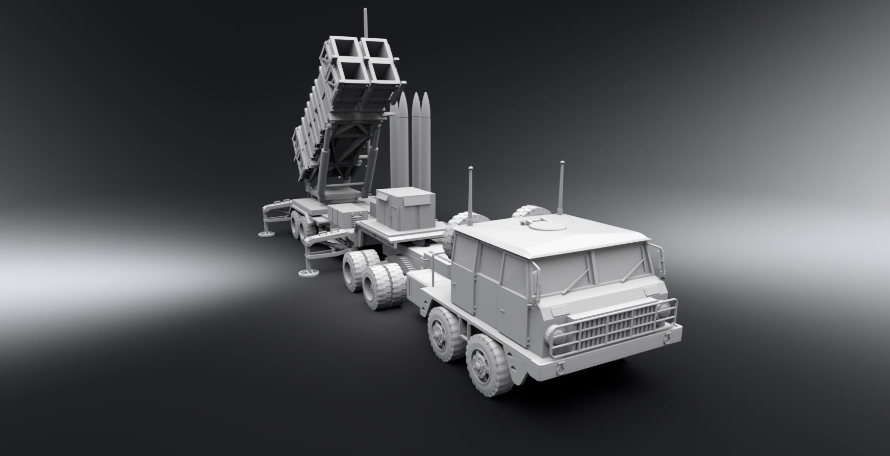 MIM 104 Patriot Missile System 3D model 3D printable | CGTrader
