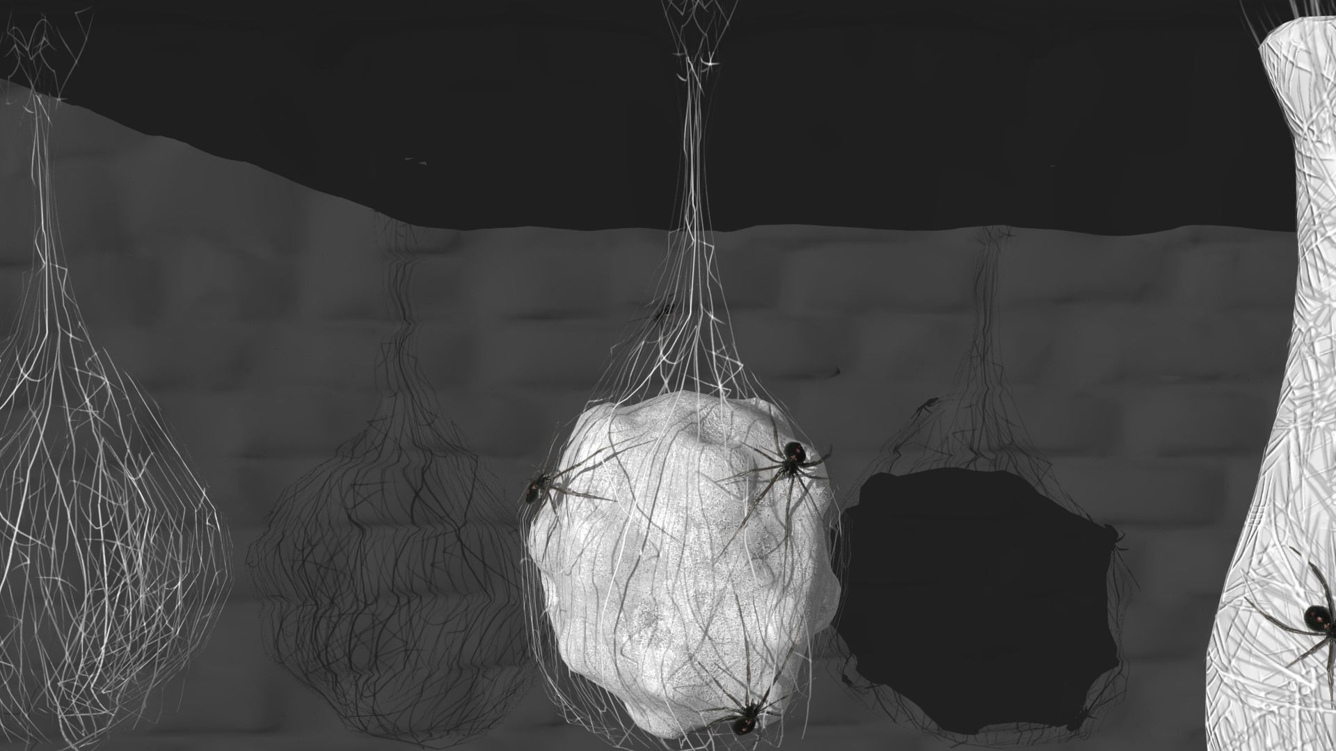 3D model Cobweb collection VR / AR / low-poly | CGTrader