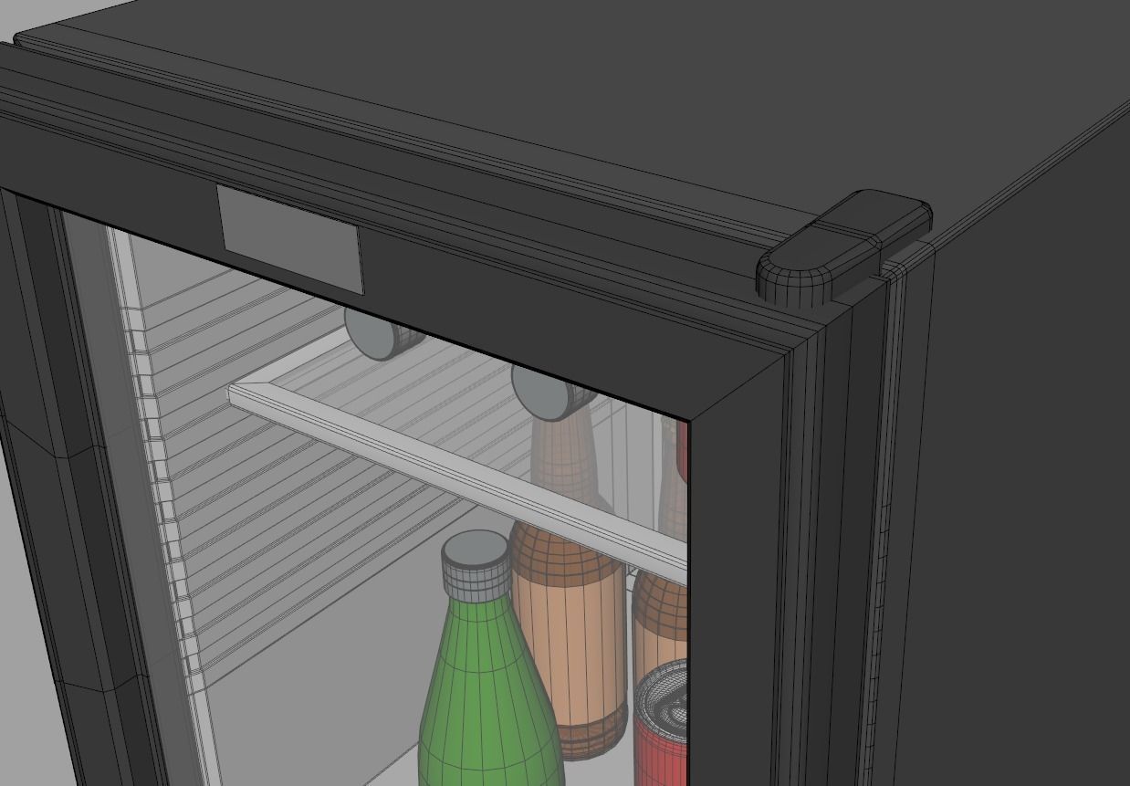 Mini Bar Fridge 3D model | CGTrader