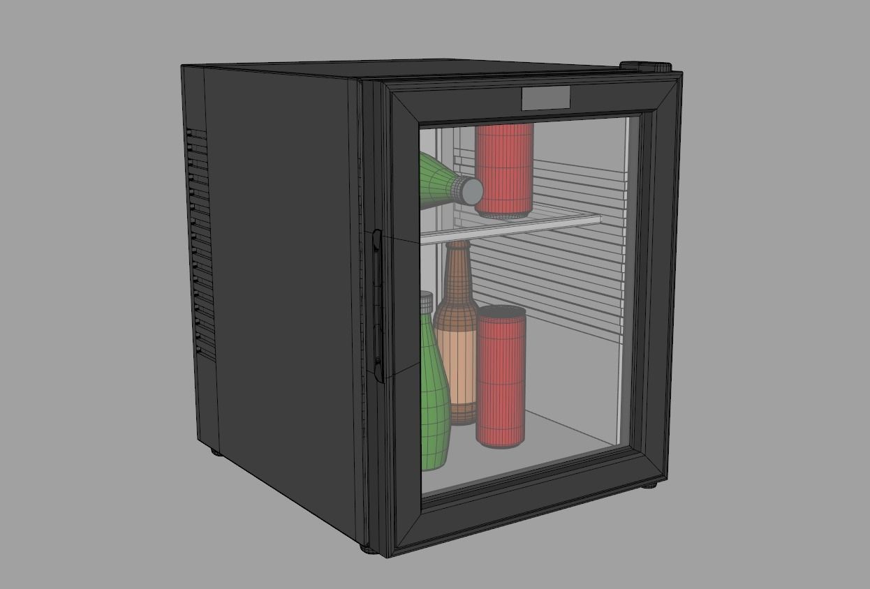 Mini Bar Fridge 3D model | CGTrader