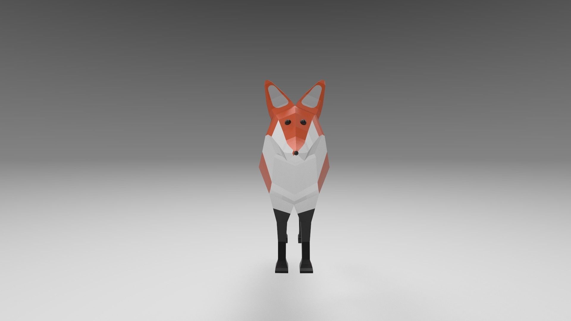 3D model Low poly fox 3d Model VR / AR / low-poly | CGTrader