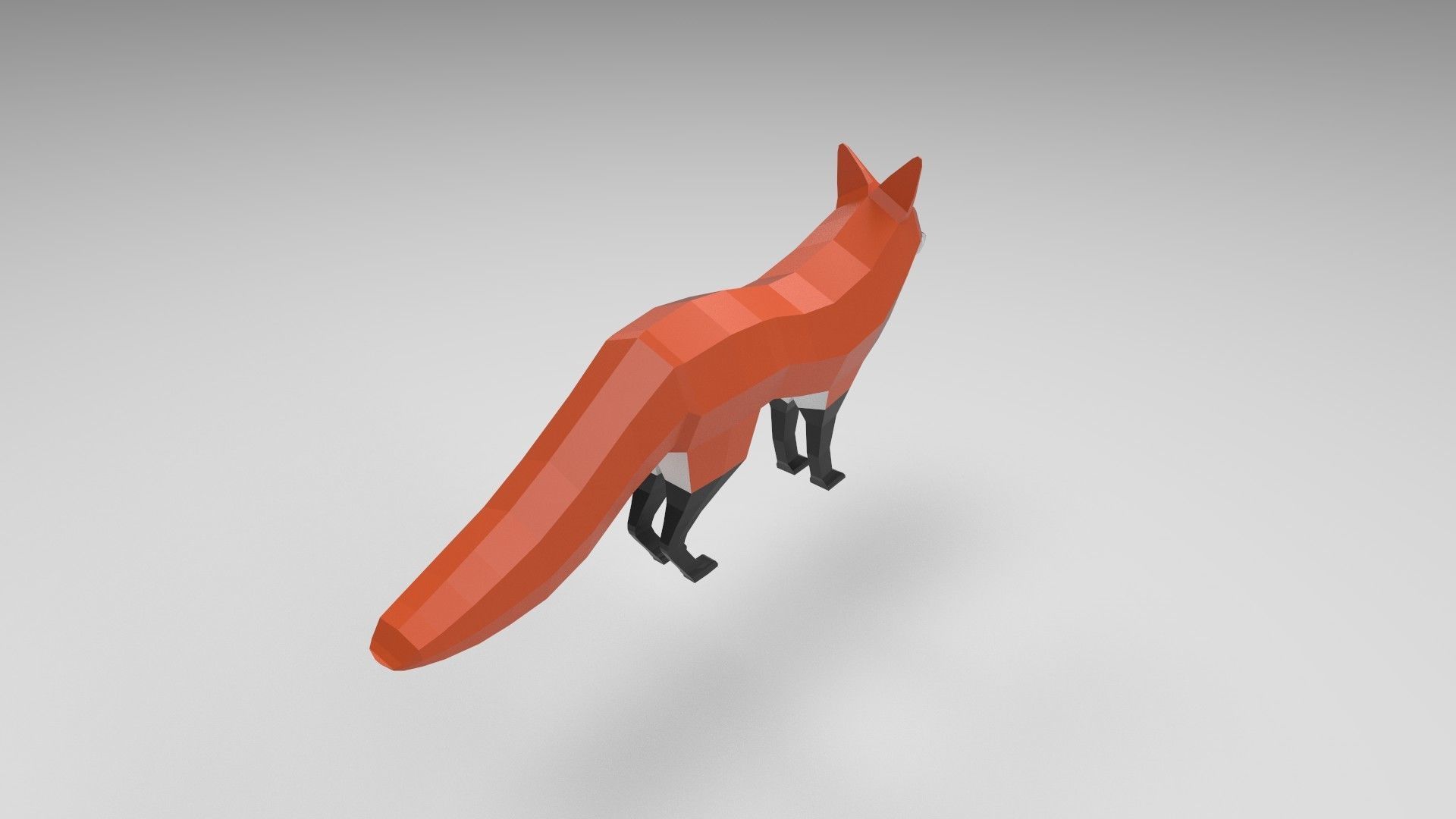 3D model Low poly fox 3d Model VR / AR / low-poly | CGTrader