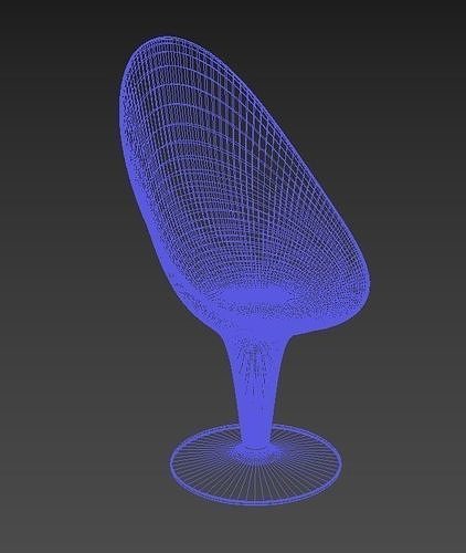Chair with wire frame free 3D model | CGTrader