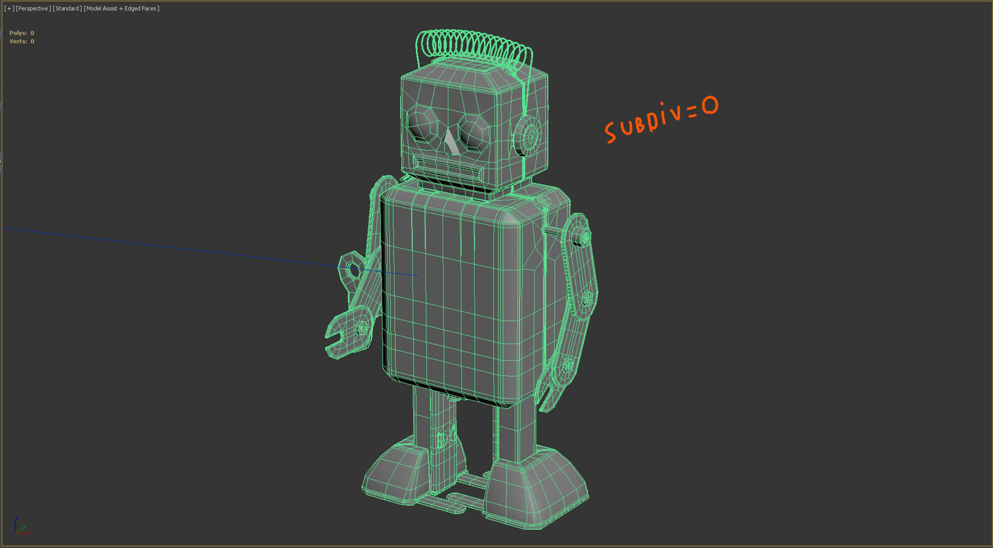 Vintage Toy Robot 3D model | CGTrader