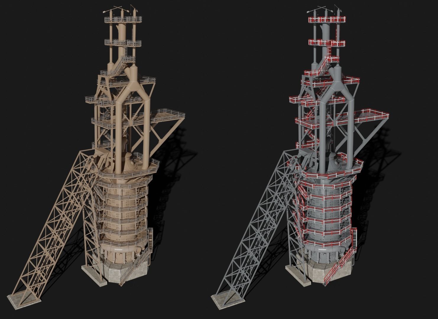 3D model Blast Furnace VR / AR / low-poly | CGTrader