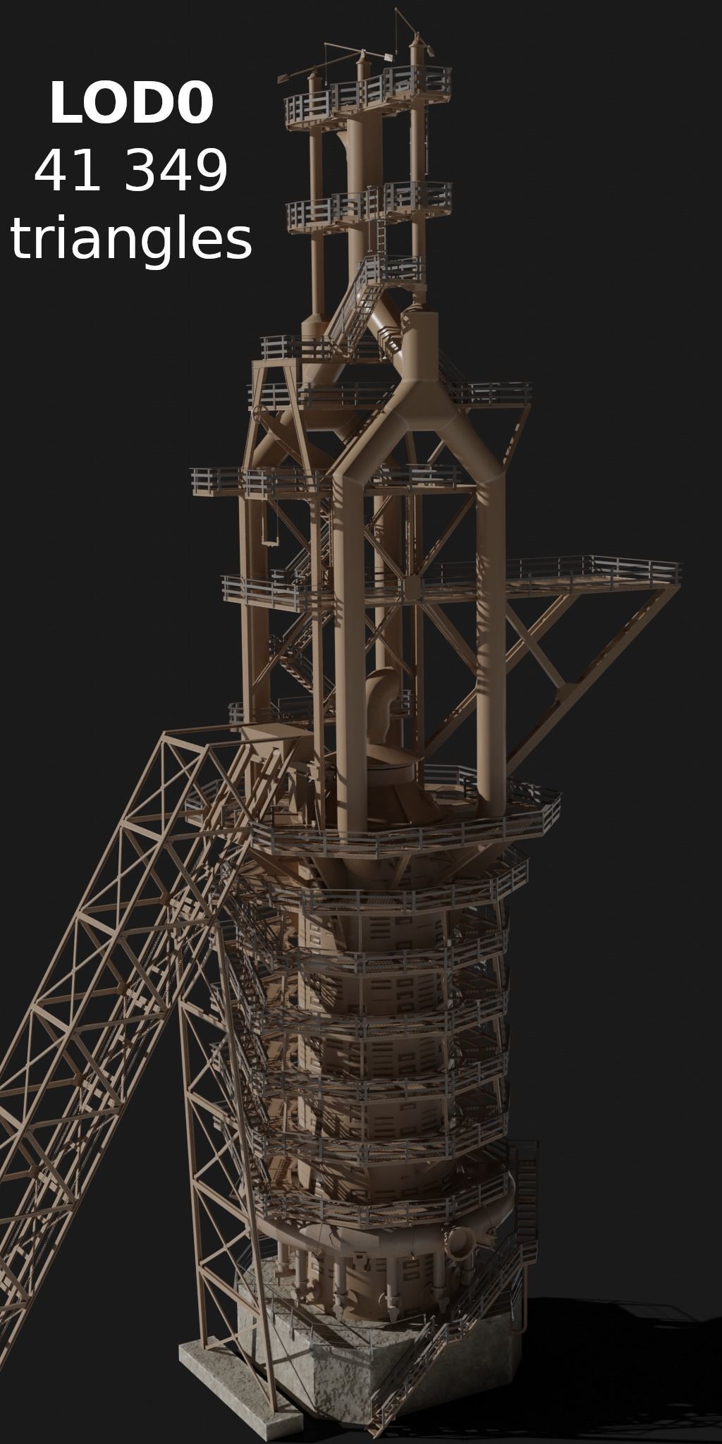 3D model Blast Furnace VR / AR / low-poly | CGTrader