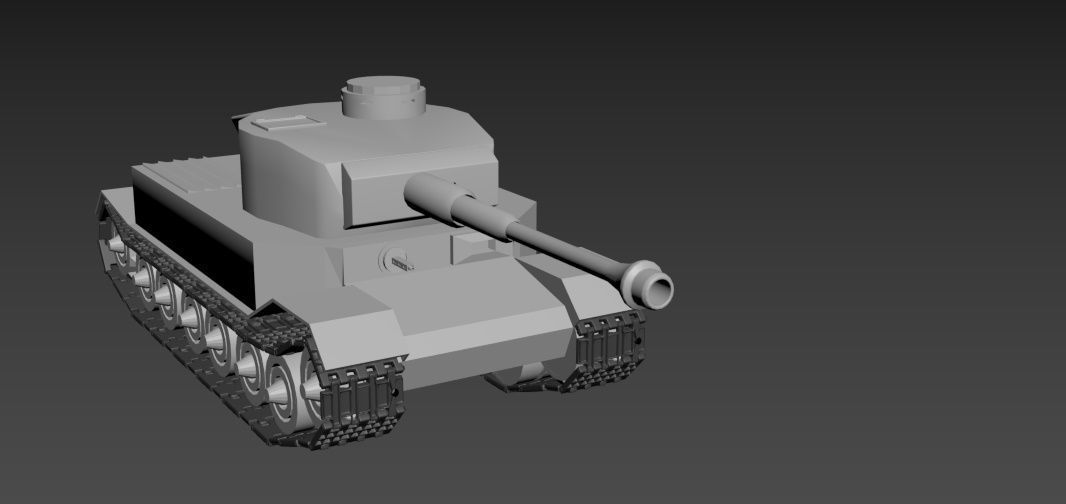 vk45 01 Tiger P 3D model | CGTrader