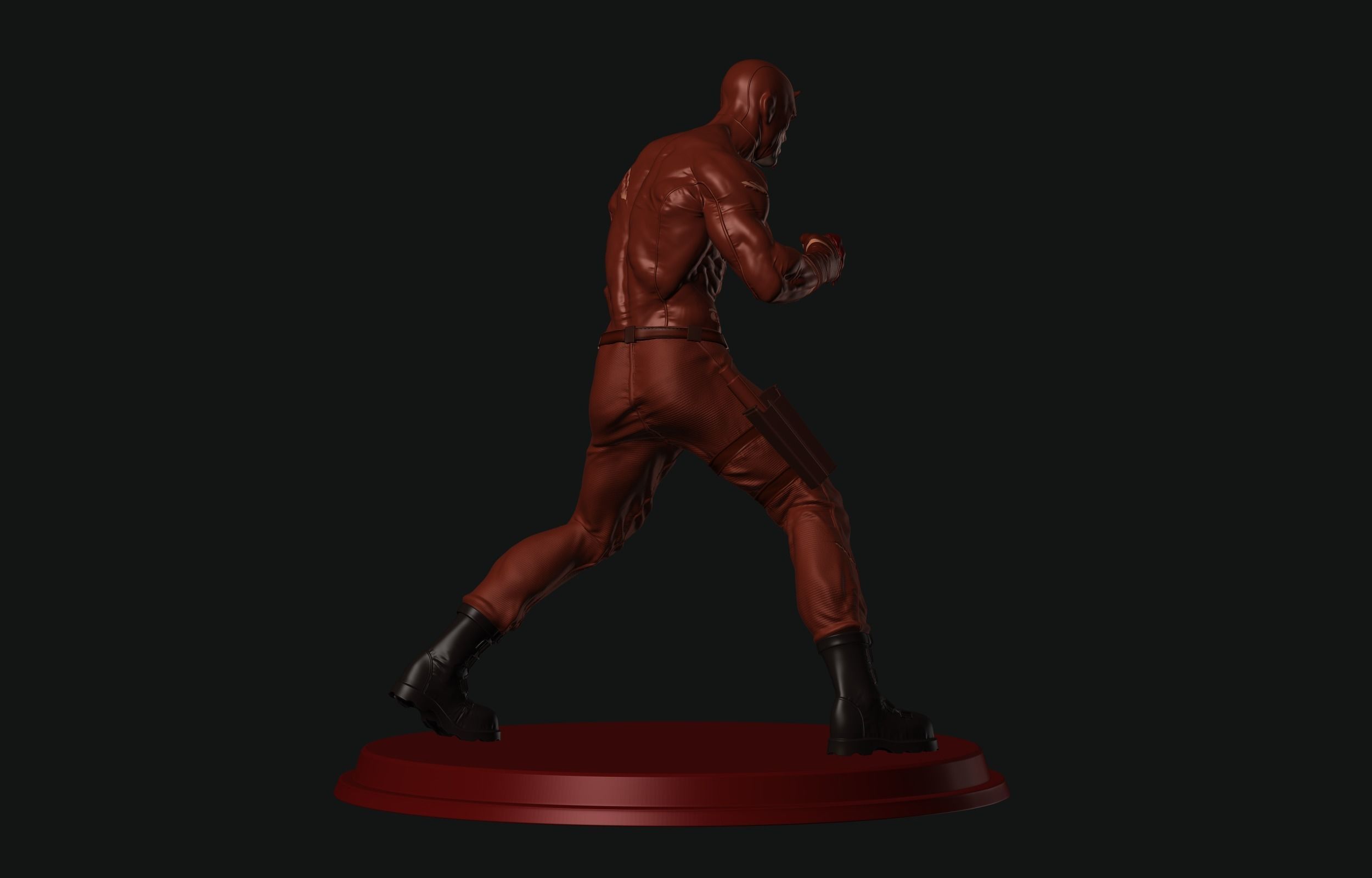Daredevil statue 3D model 3D printable | CGTrader