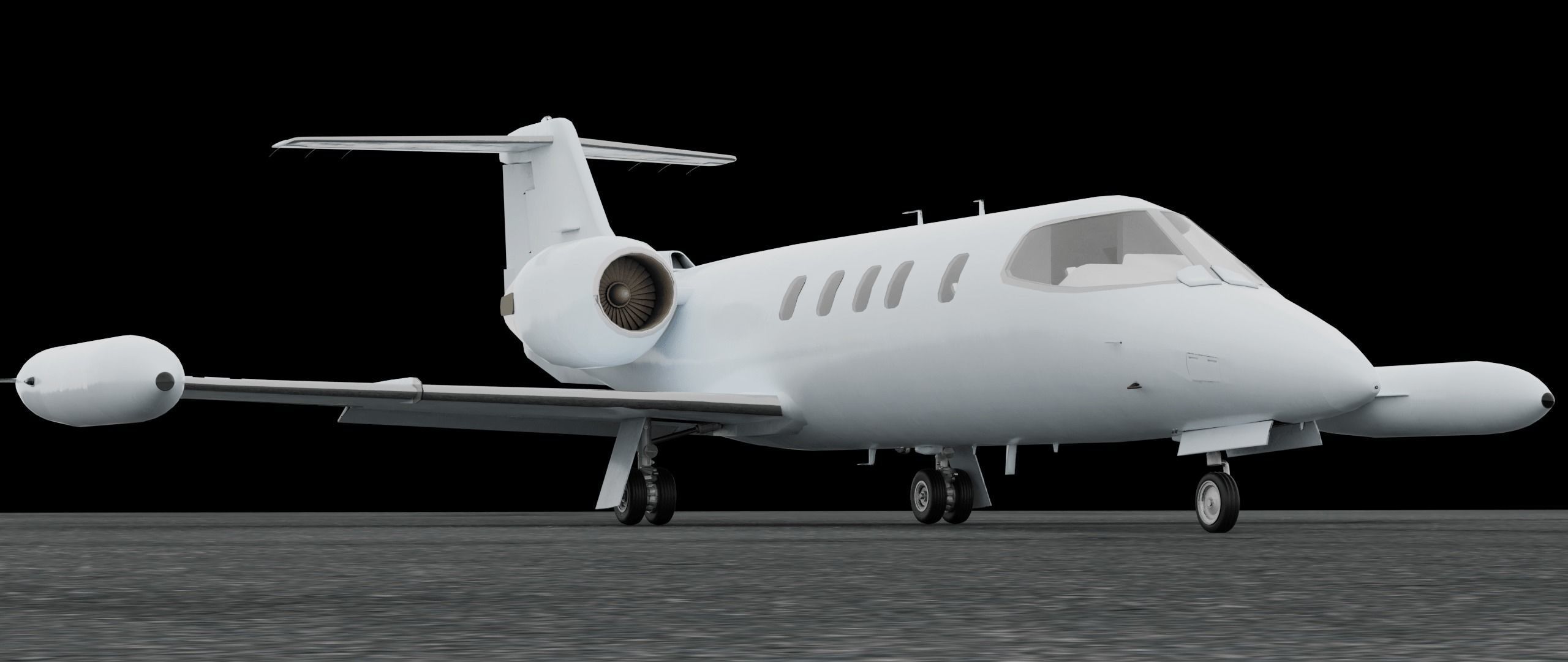 3D model Learjet 35 VR / AR / low-poly | CGTrader