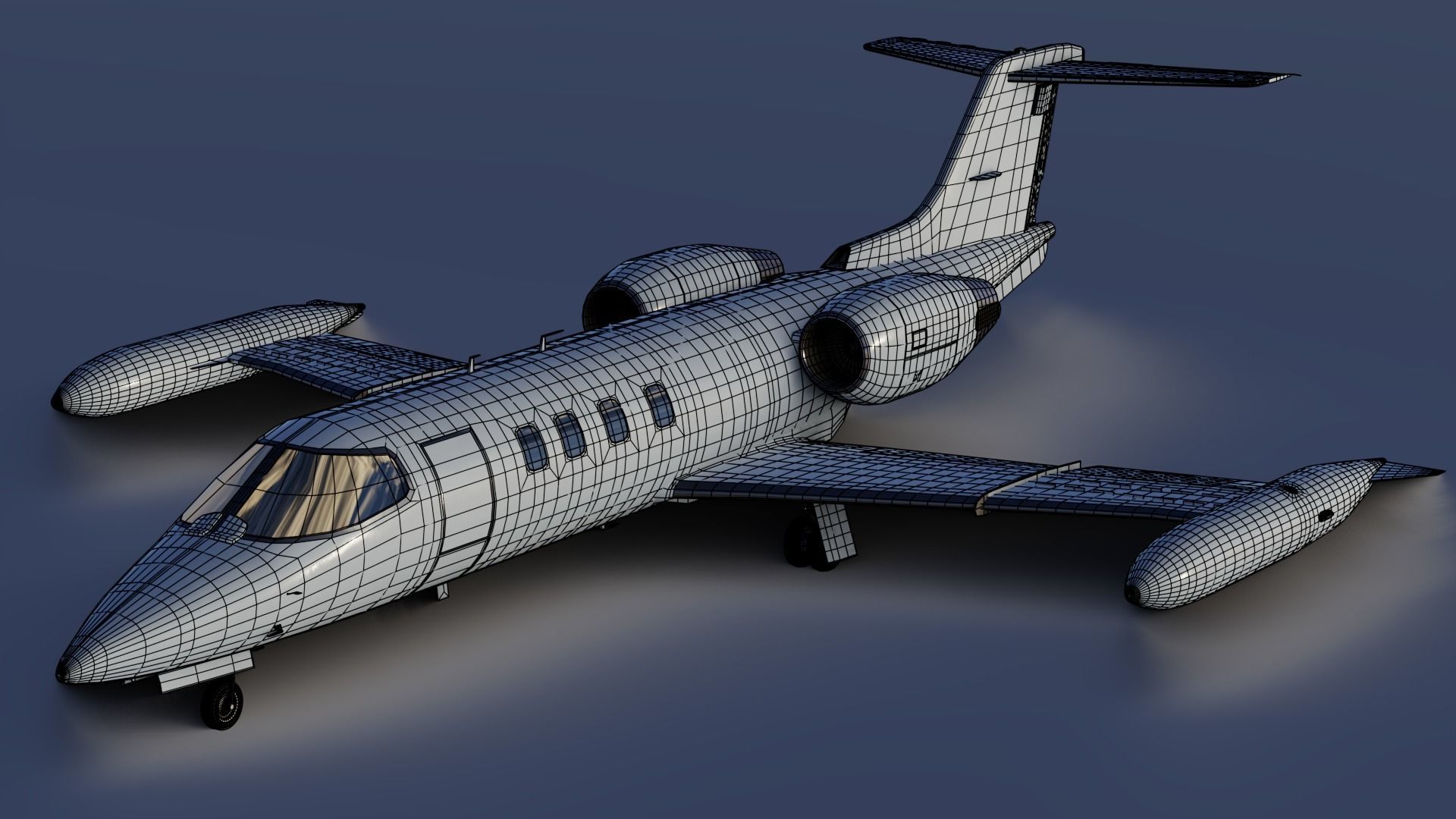 3D model Learjet 35 VR / AR / low-poly | CGTrader