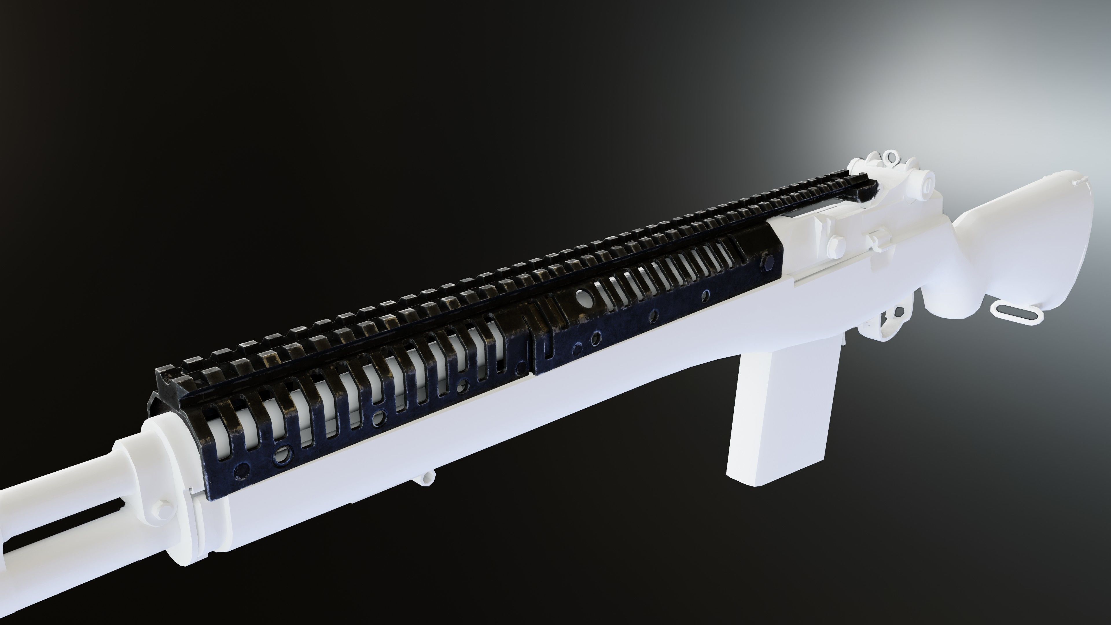 3D model VLTOR CASV14 Rail System for M1A and M14 VR / AR / low-poly ...