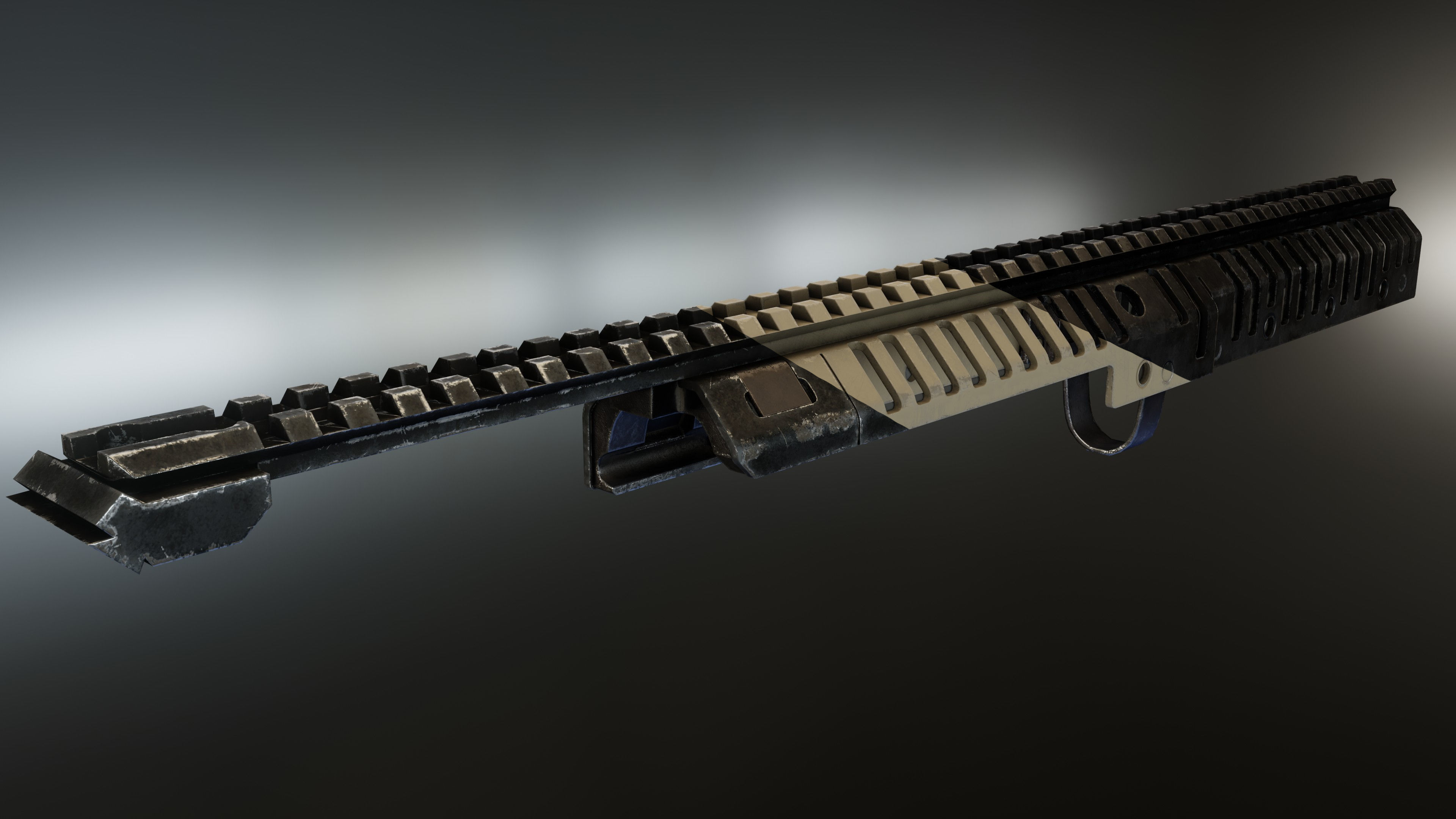 3D model VLTOR CASV14 Rail System for M1A and M14 VR / AR / low-poly ...