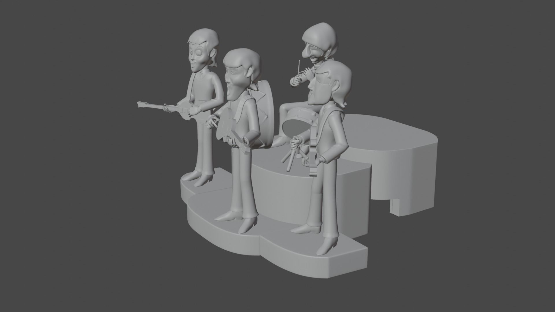 The beatles for 3d printing 3D model 3D printable | CGTrader