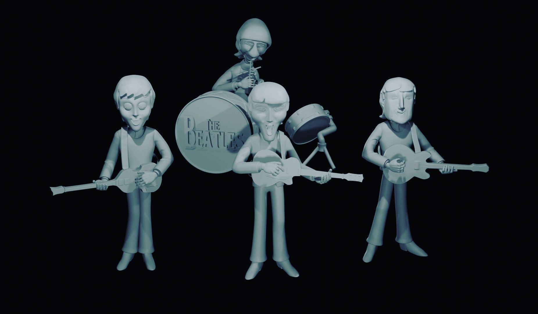 The beatles for 3d printing 3D model 3D printable | CGTrader