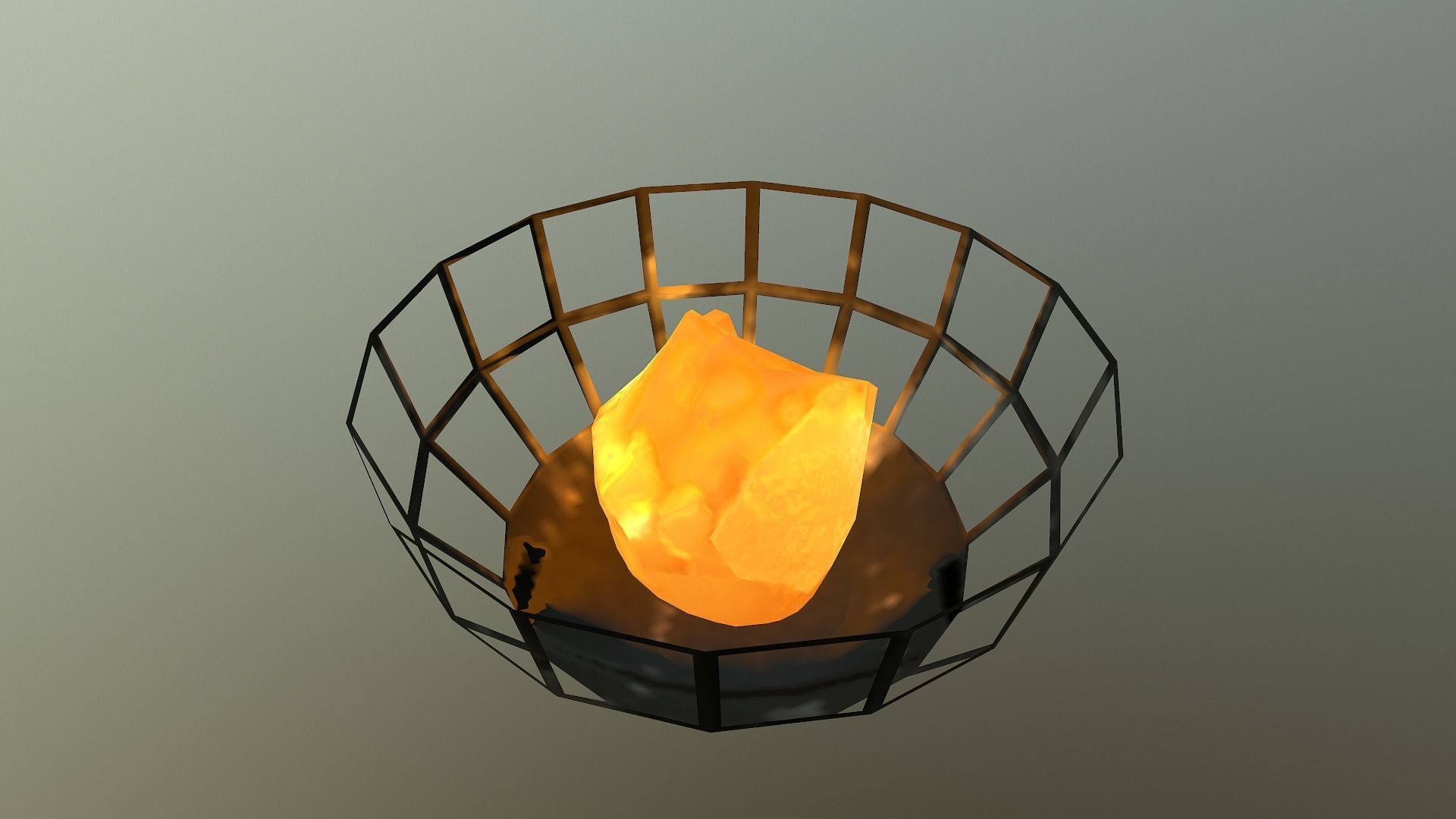 Low Poly Fire Bowl free VR / AR / low-poly 3D model | CGTrader