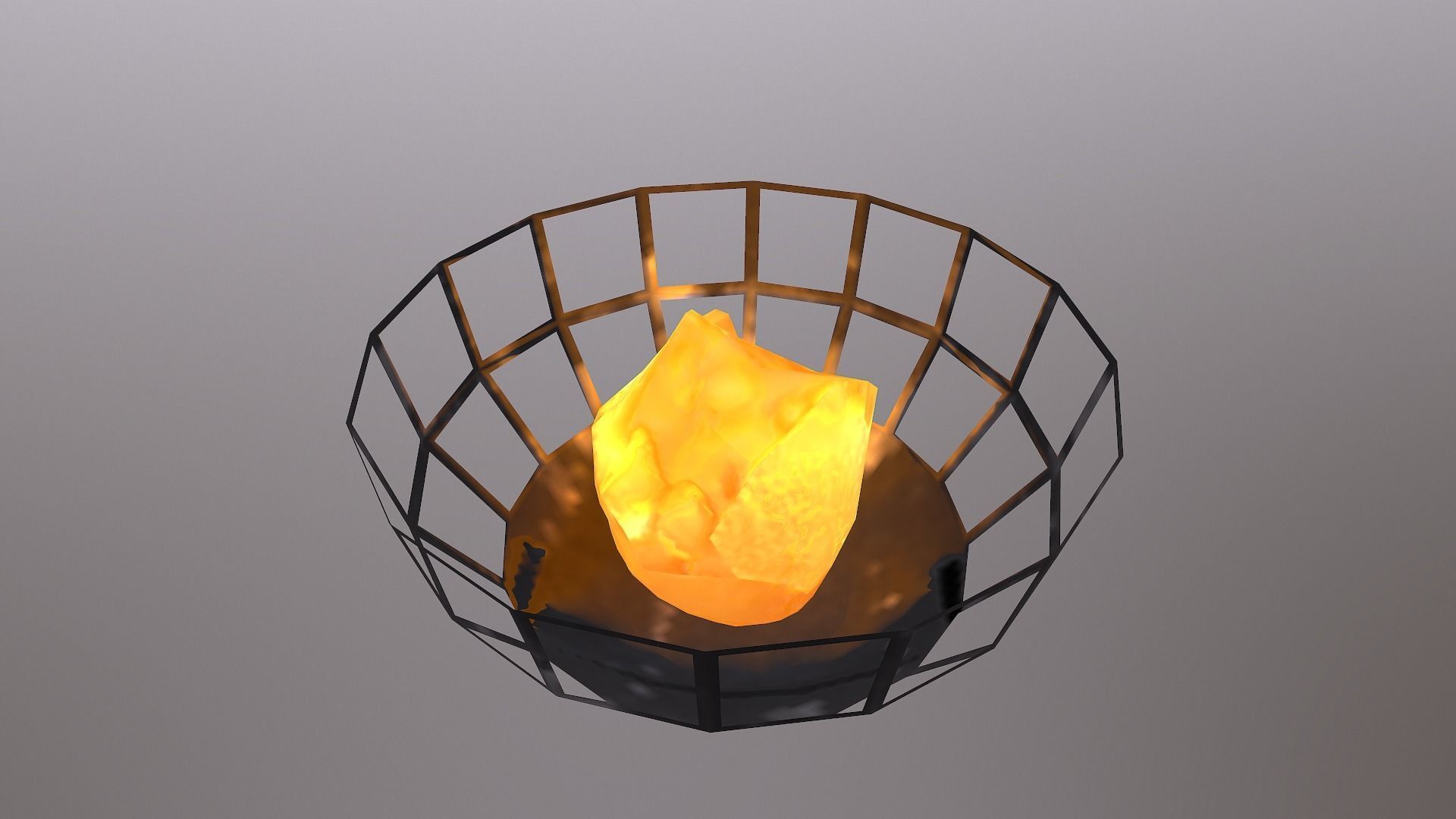 Low Poly Fire Bowl free VR / AR / low-poly 3D model | CGTrader