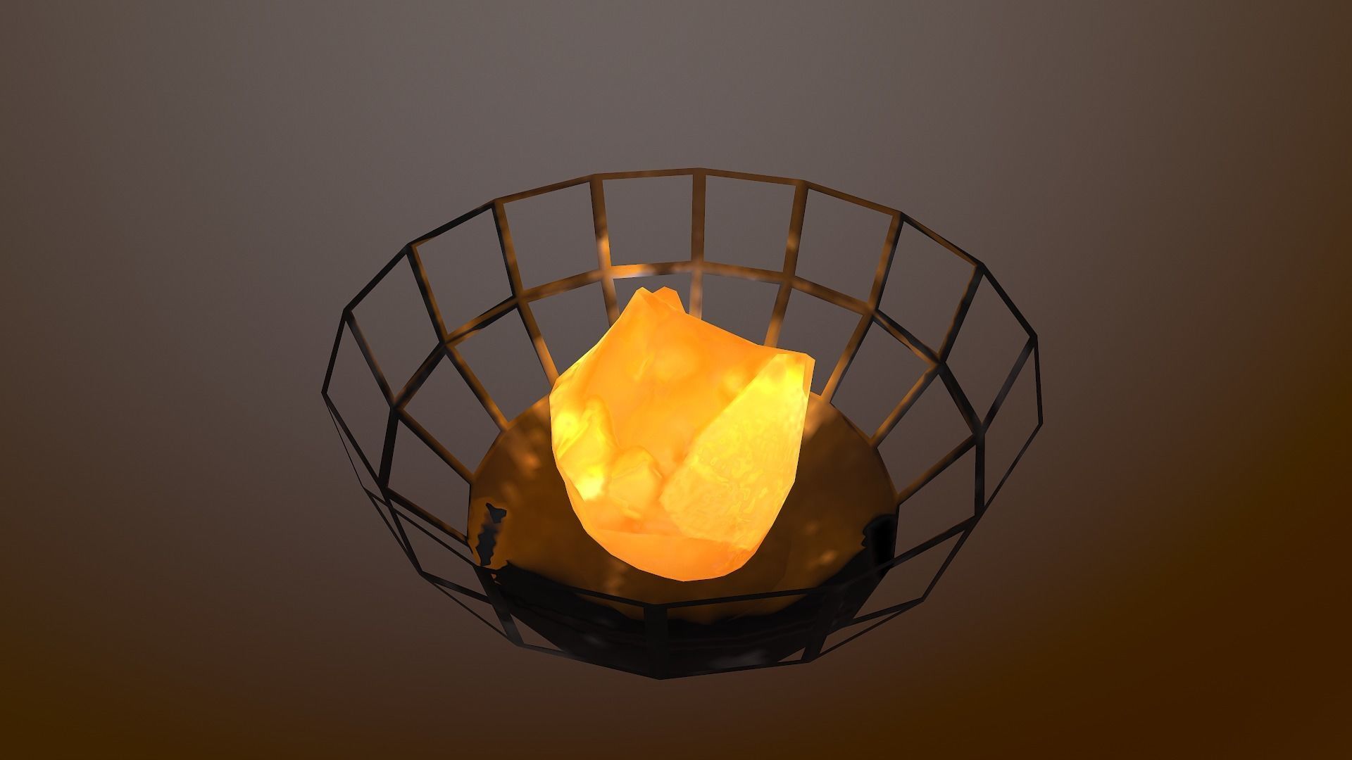Low Poly Fire Bowl free VR / AR / low-poly 3D model | CGTrader