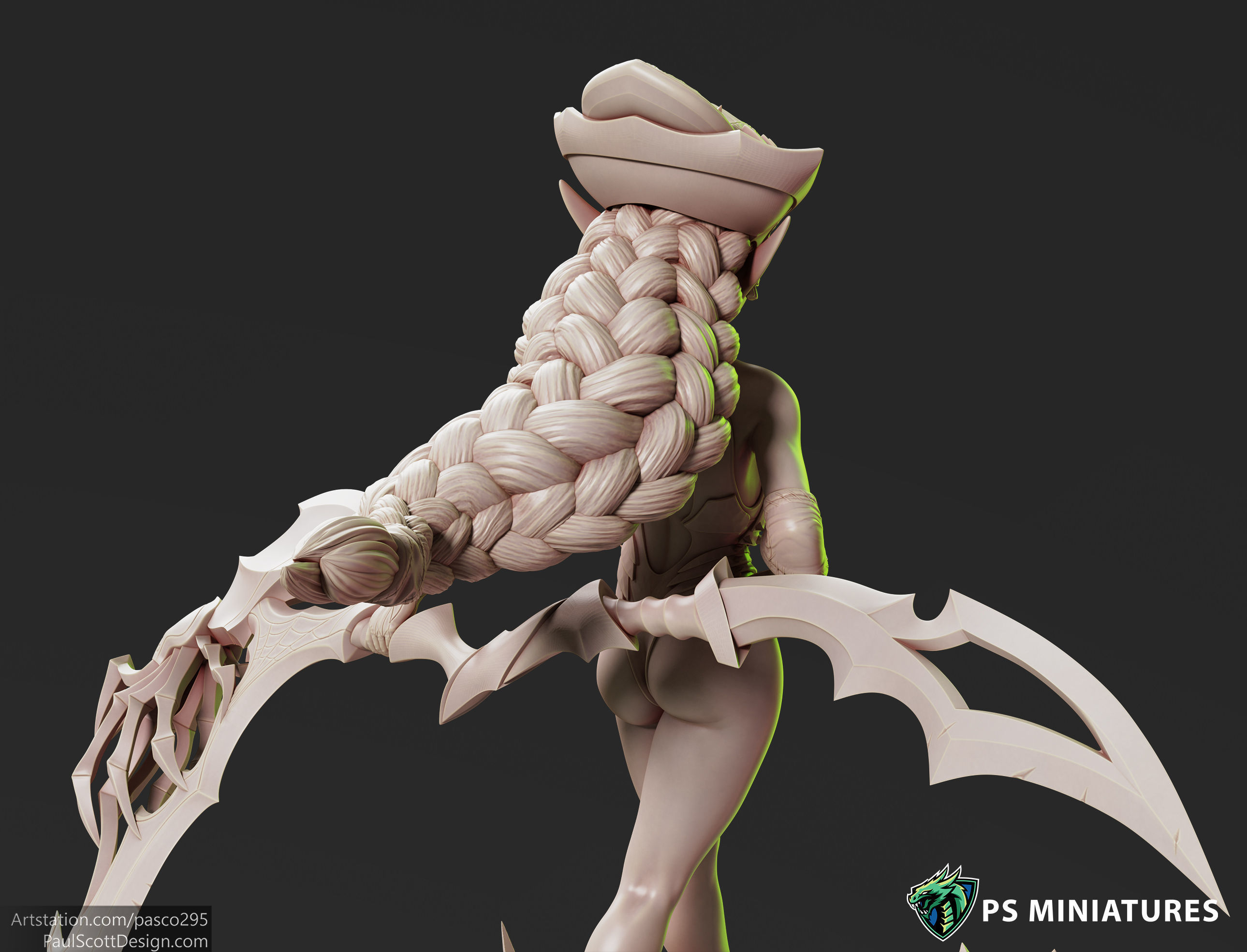 Drow Reaper Pose 1 - Includes 2 Variations 3D model 3D printable | CGTrader