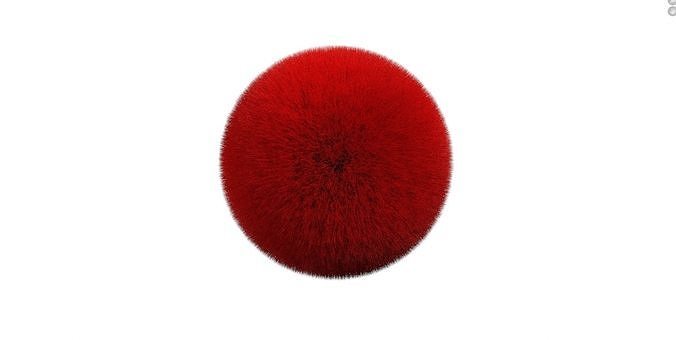 Texture this is fur ball VR / AR / low-poly | CGTrader