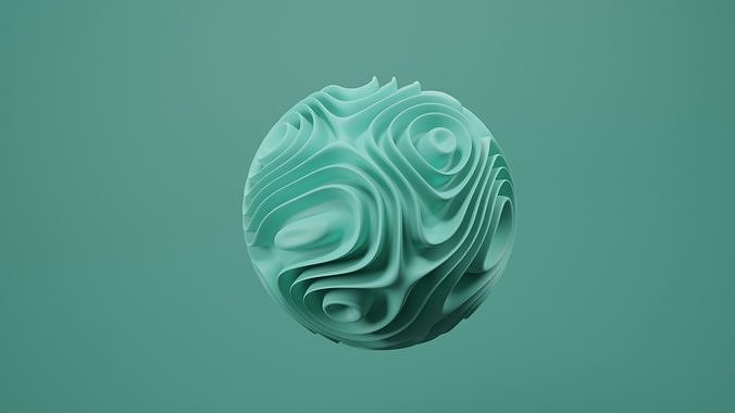 animated fluid ball free 3D model animated | CGTrader