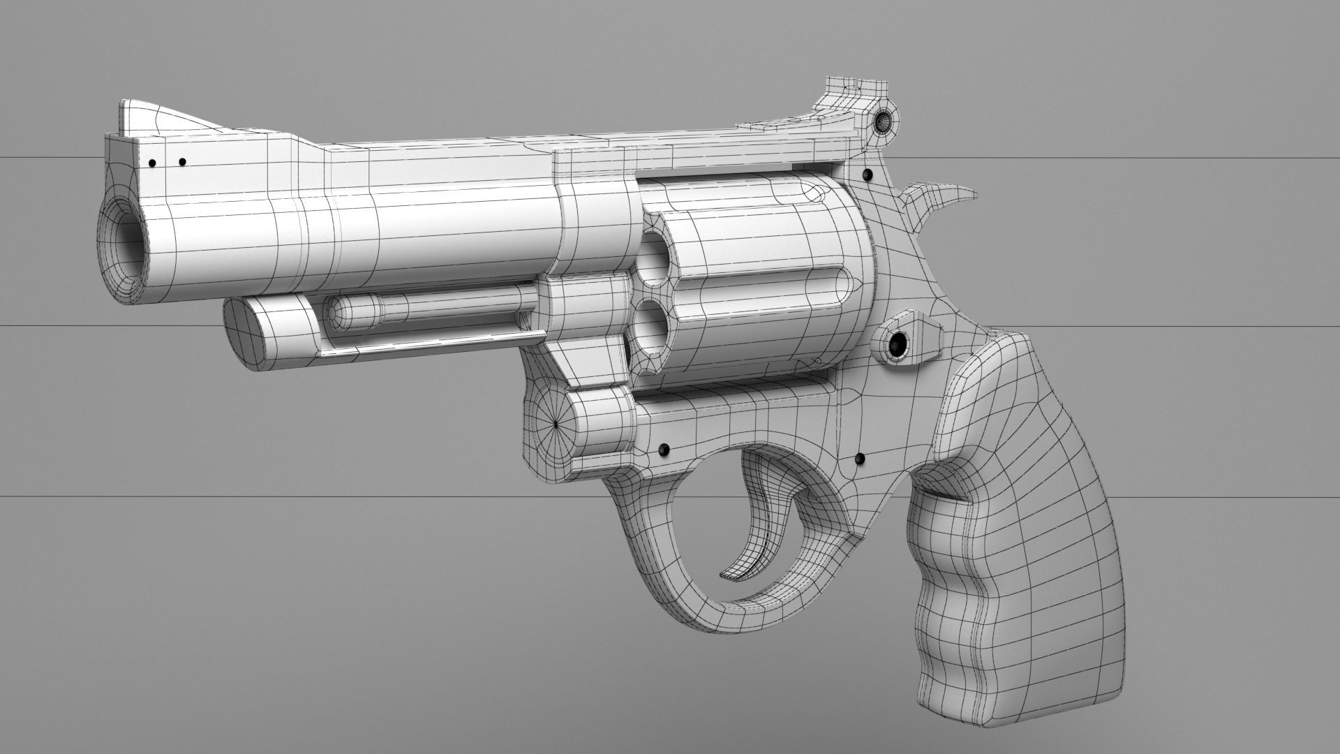 Revolver Gun 3D model animated | CGTrader