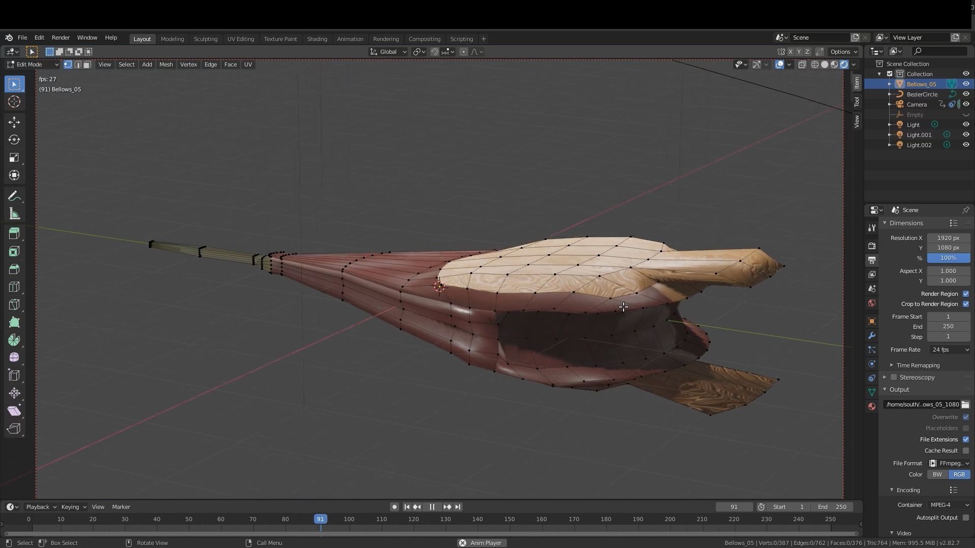 3D model Bellows - Rigged and Animated PBR VR / AR / low-poly rigged ...