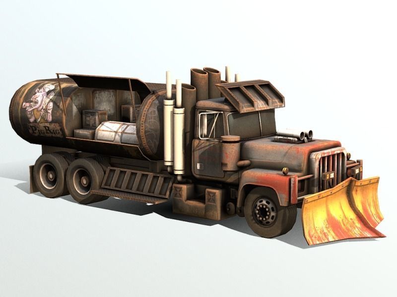 The Pig Rig Post Apocalyptic Food Truck 3D model | CGTrader