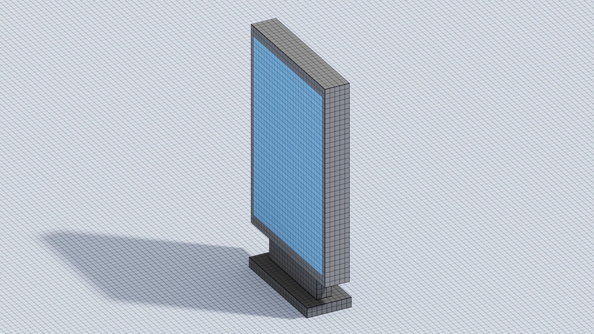 3D model Voxel Electronic Bulletin Board T2 VR / AR / low-poly | CGTrader