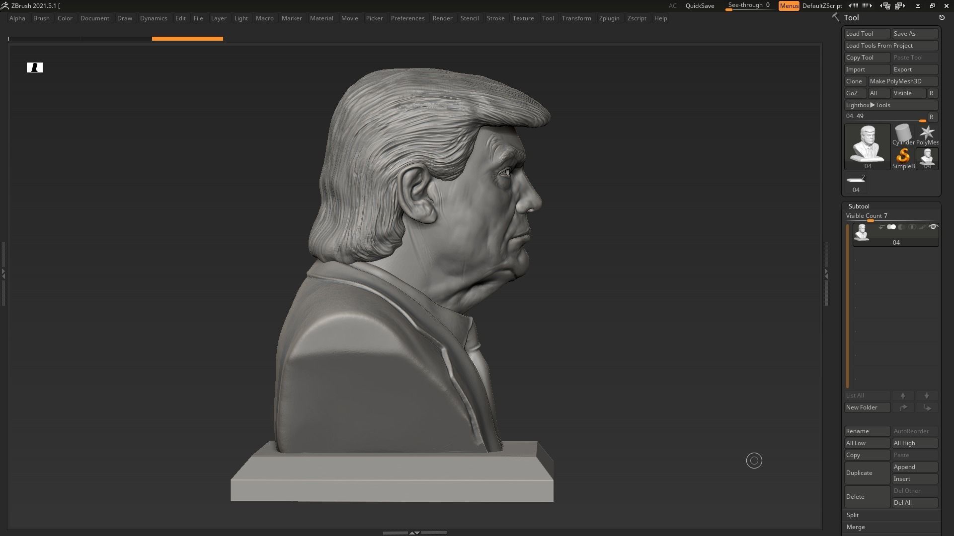 Donald Trump bust 2 3D print model 3D model 3D printable | CGTrader